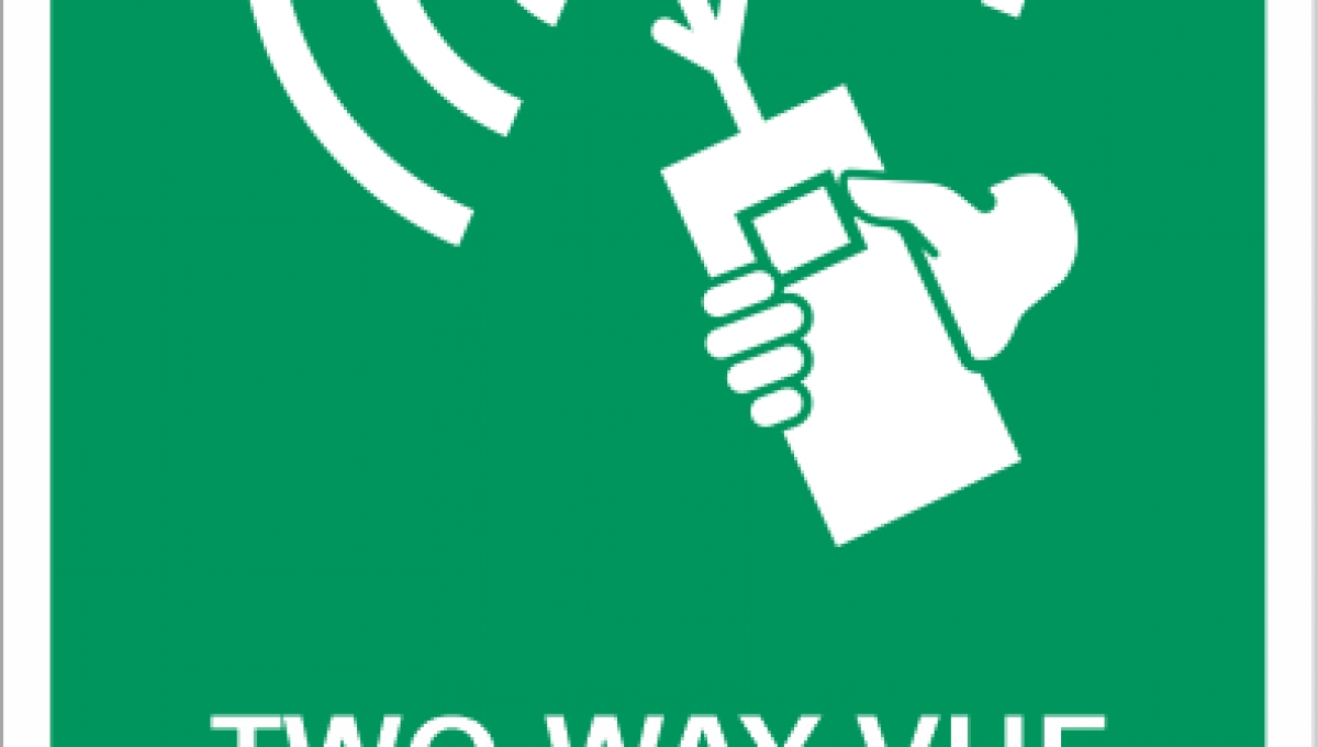 Two-way VHF radiotelephone apparatus sign | Two-way VHF radiotelephone ...