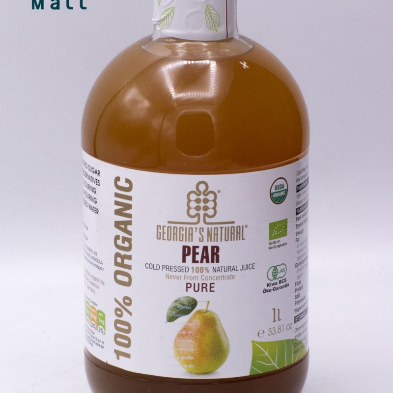 Georgia's Natural organic 100% Pear 1литр | amtatmall