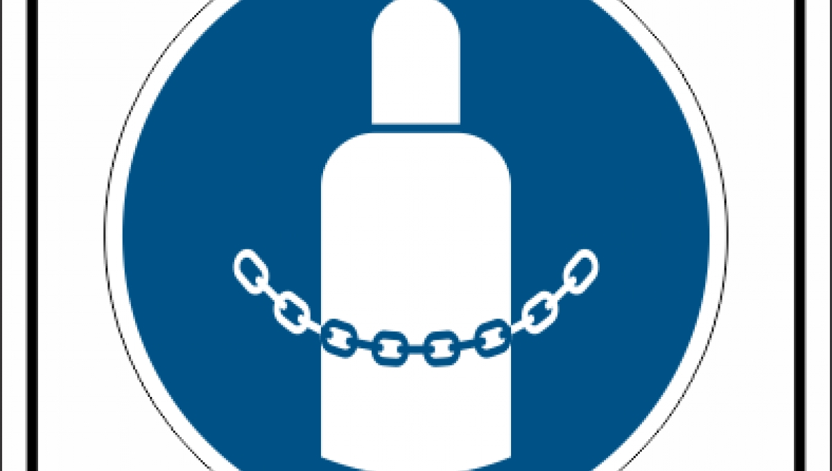 Secure gas cylinders sign | Secure gas cylinders sign | Secure gas ...