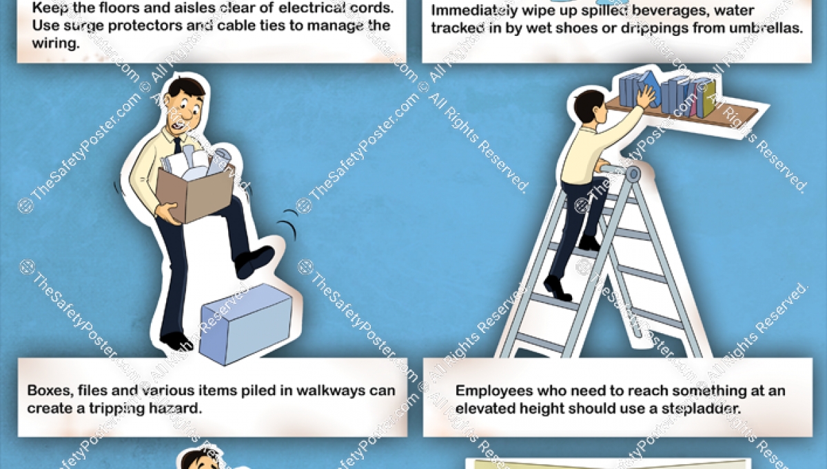 Office safety | Office hazards | Risk management | Slip trip falls ...