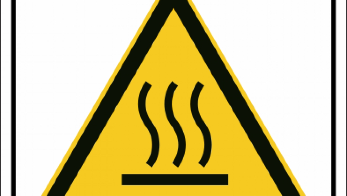 Hot surface sign | Hot surface | Hot surface sign | Hot surface symbol ...