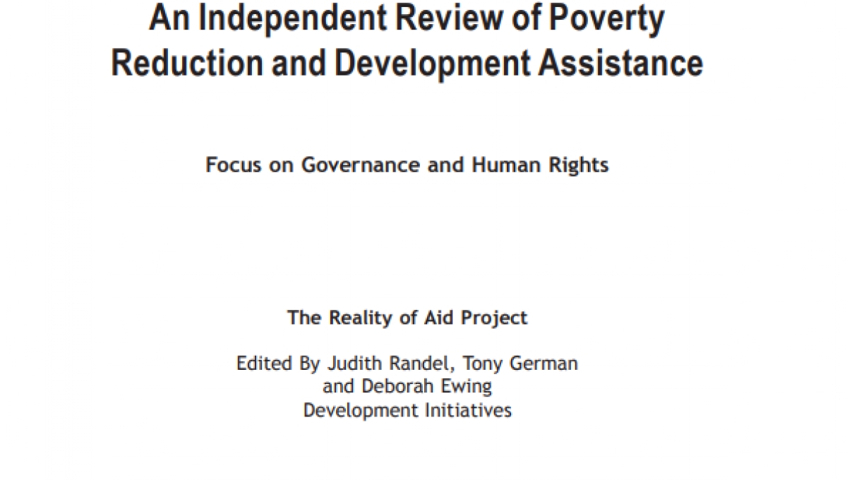 An Independent Review of Poverty Reduction and Development Assistance ...