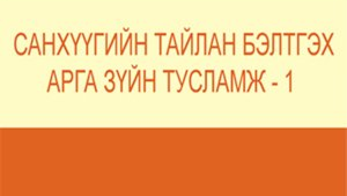 Санхүүгийн тайлан бэлтгэх арга зүйн тусламж Монголтакс ТМЗ