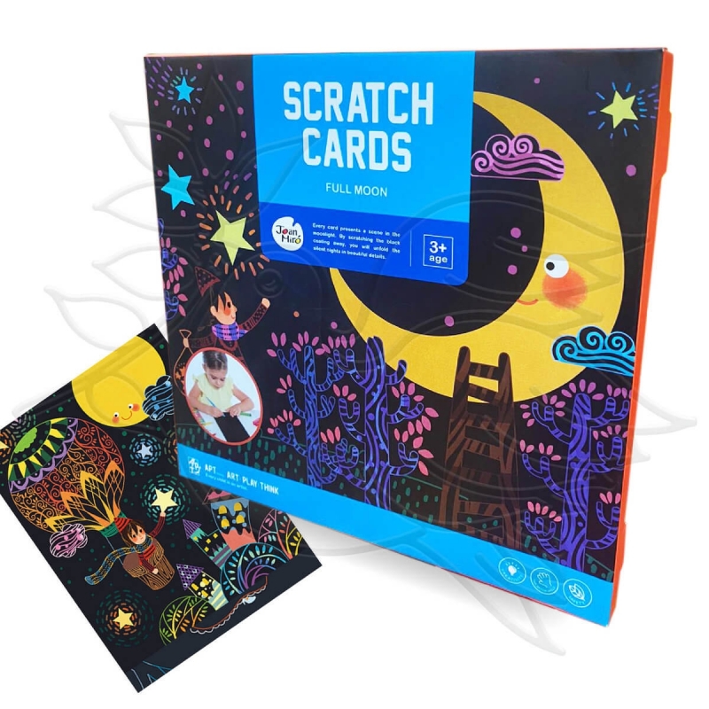 Jar Melo Scratch art set- Full moon | 113