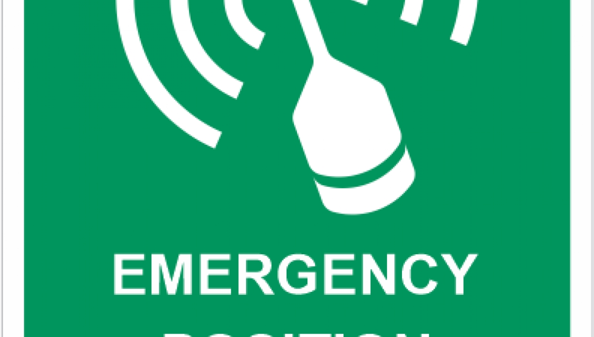 Emergency position indicating radio beacon sign | Emergency position ...