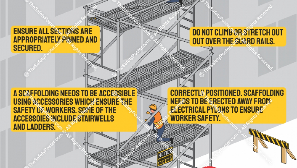 Scaffolding safety tips | Scaffolding safety | Scaffolding safety poster | Scaffold safety ...