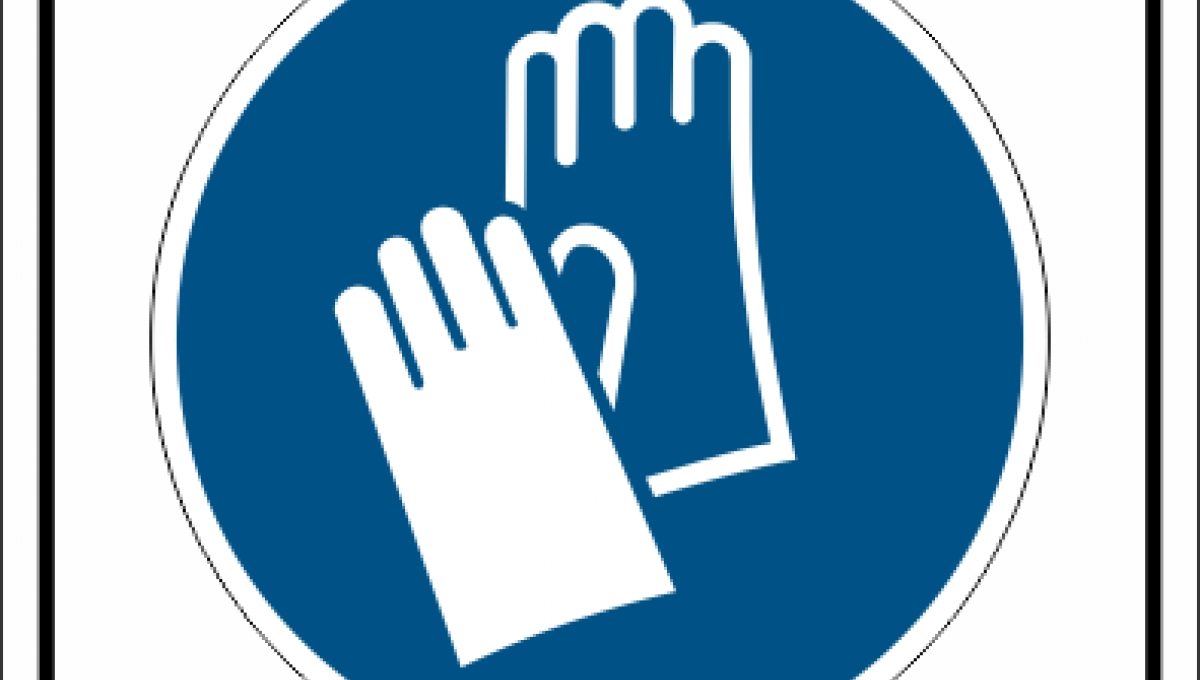 Wear protective gloves sign | Wear protective gloves sign | Wear ...