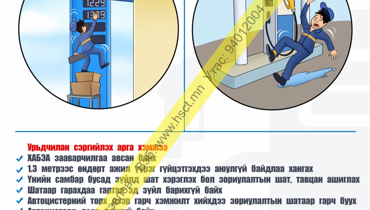 ШТС-ын ажлын байранд гарч болзошгүй эрсдэл, эрсдэл тохиолдсон үед авах ...