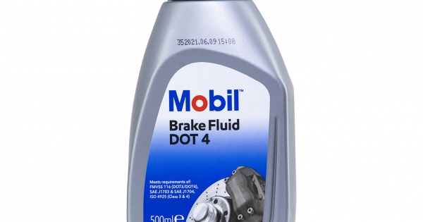 Mobil Brake Fluid DOT-4, 0,5 литр
