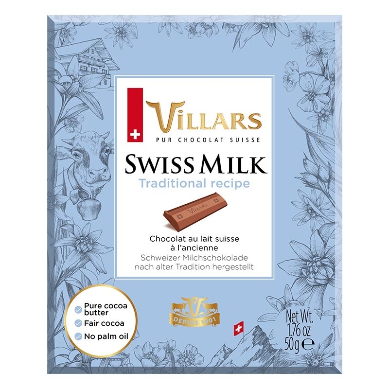 Swiss Milk chocolate 50гр /Villars/ | amtatmall
