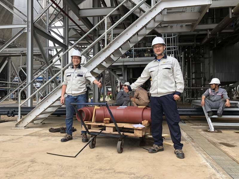 KALCOR lining bends and laterals for Vinh Tan 4 CFPP | Mergen ...