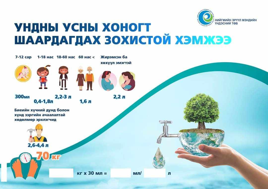 Ус уух нь хоолны шингэцэд сайн төдийгүй анхаарал төвлөрөхөд тустай