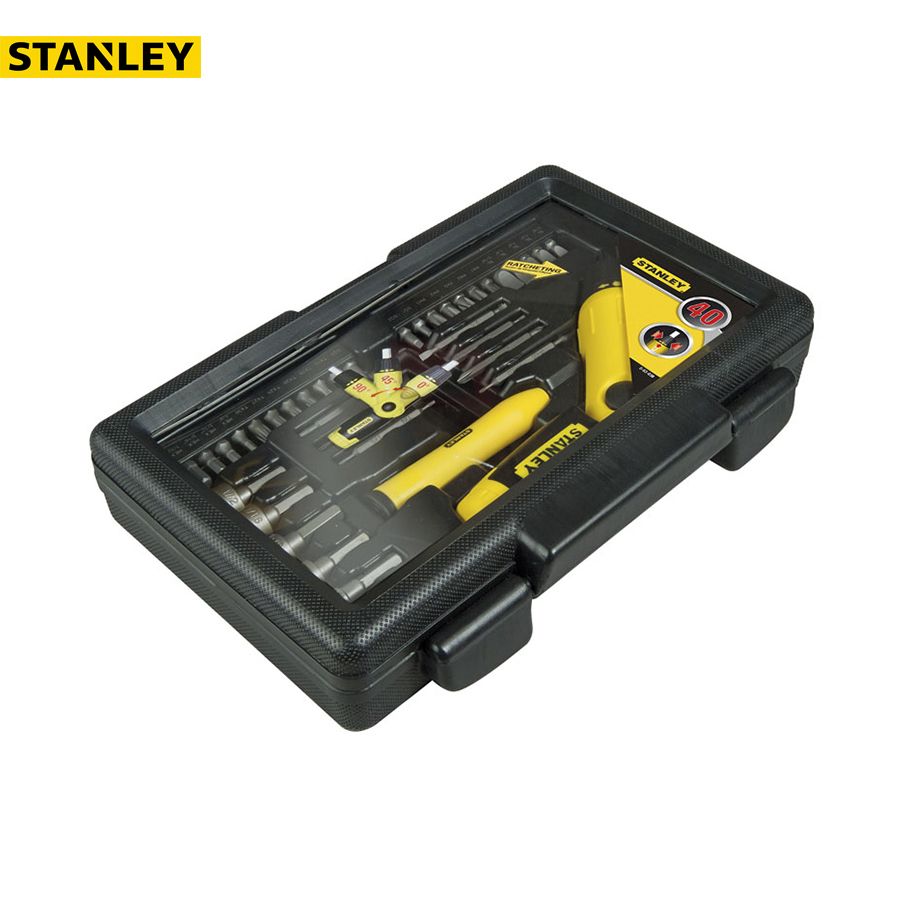 Ratcheting Screwdriver Pistol Grip kit Set of 39 pc | Stanley 0-63-038 ...