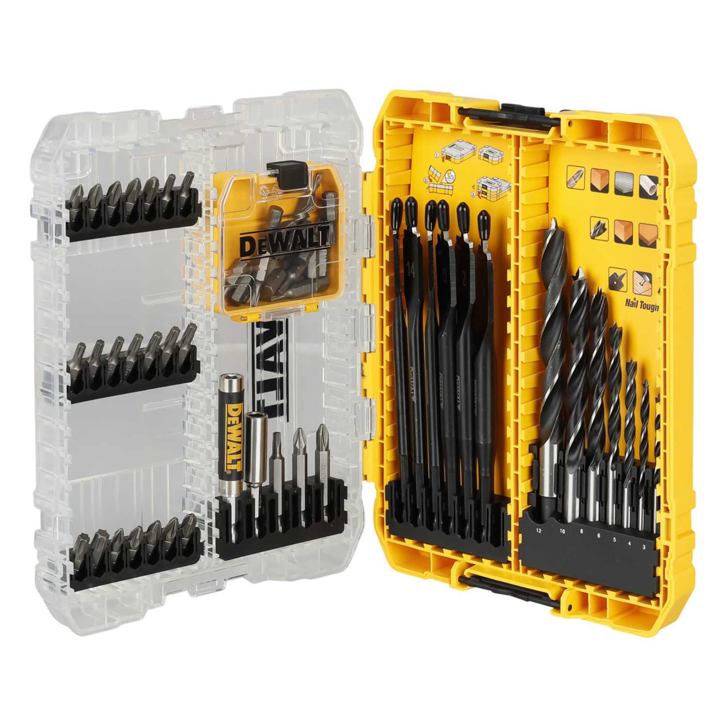 Дрилл болон өрөмний ком 57ш DEWALT DT70758-QZ