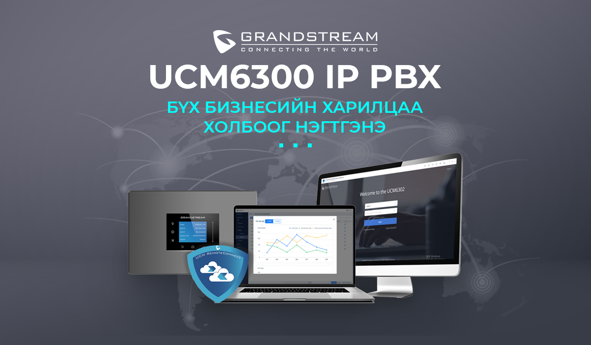 Бизнесийн харилцаа холбоог нэгтгэх Grandstream UCM 6300 IP PBX ...