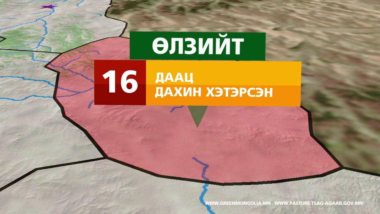 Архангай аймгийн бэлчээрийн төлөв байдлын мэдээлэл