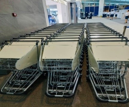 Accessible carts and wheelchairs/strollers